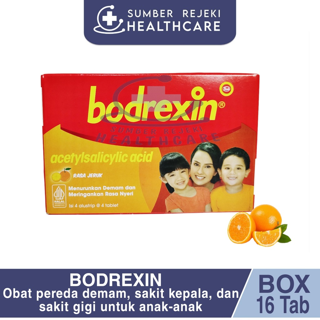 Jual Bodrexin Acetosal Box Isi 16 Tablet Hisap Rasa Jeruk untuk Demam ...