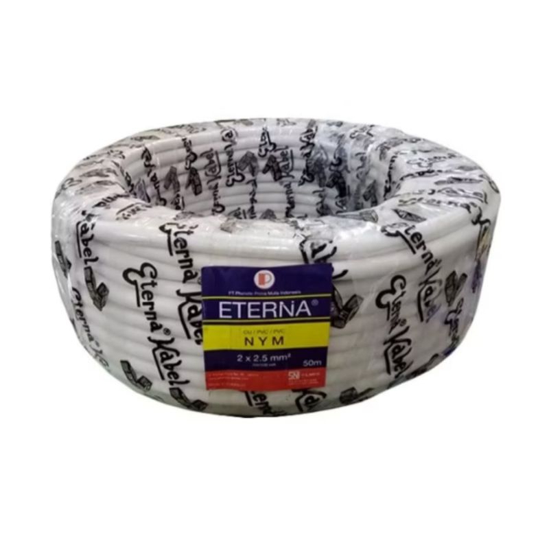 Jual Kabel Listrik Eterna NYM 2x2,5 1roll 50 Meter | Shopee Indonesia