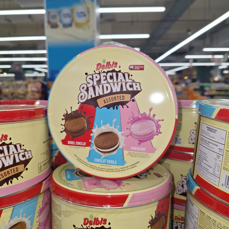 Jual DELBIS SPecial Sandwich 155,2gr kaleng | Shopee Indonesia