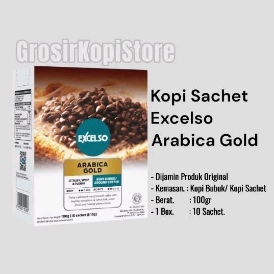 Jual EXCELSO ARABICA GOLD SAVING BOX| Kopi Bubuk Sachet | Shopee Indonesia
