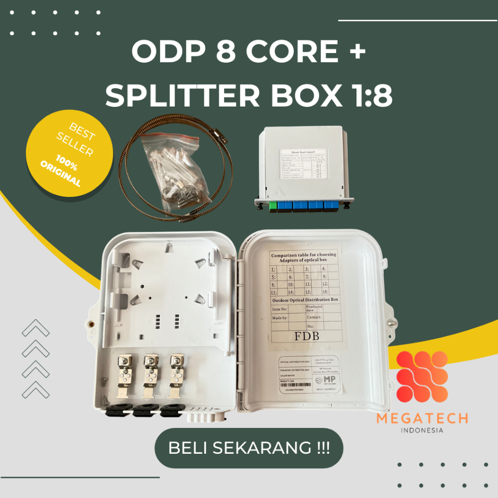 Jual ODP 8 CORE KOMPLIT SPLITTER BOX 1:8 | Shopee Indonesia