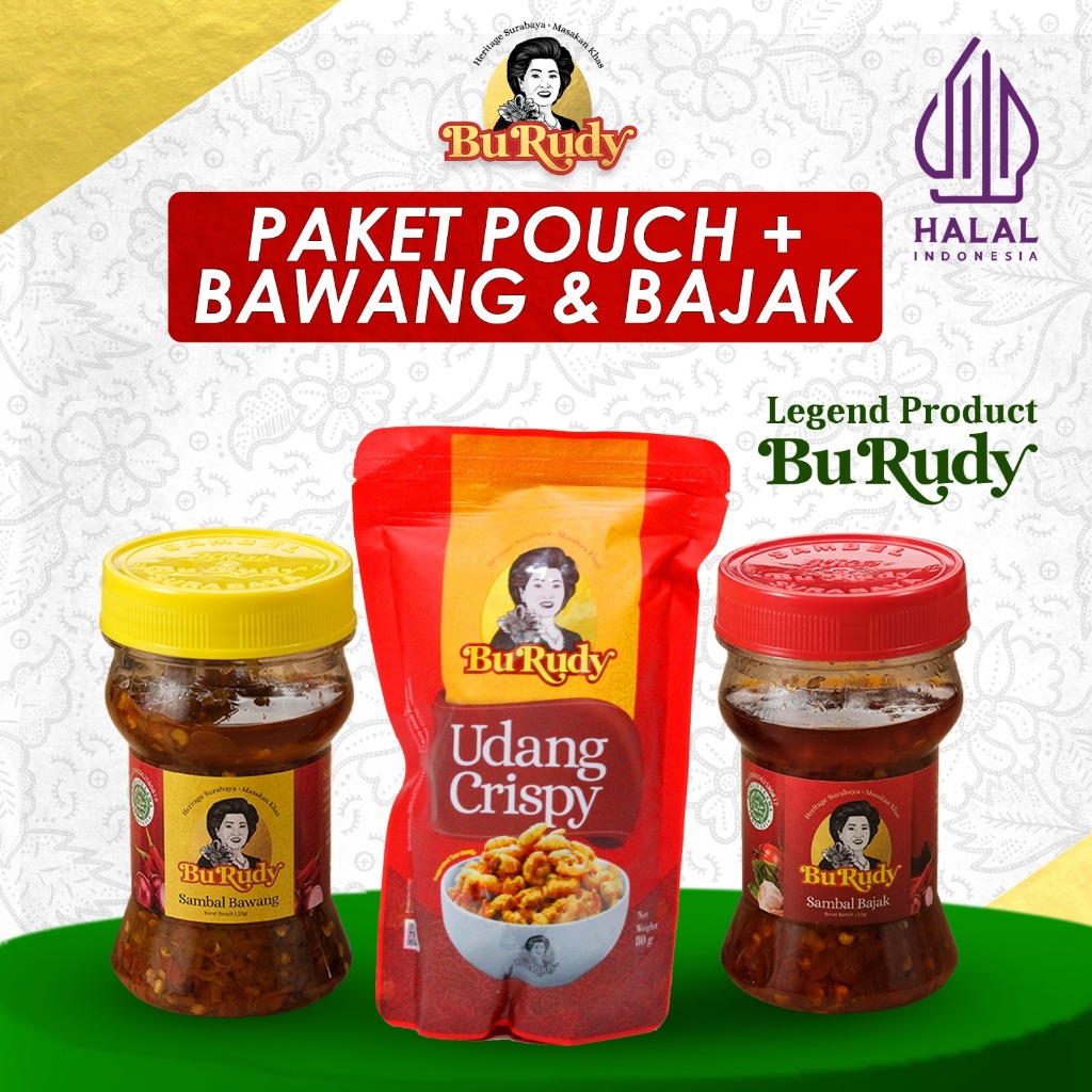 Jual Paket Kecil Udang Pouch Pusat Oleh Oleh BU Rudy dengan tambahan ...