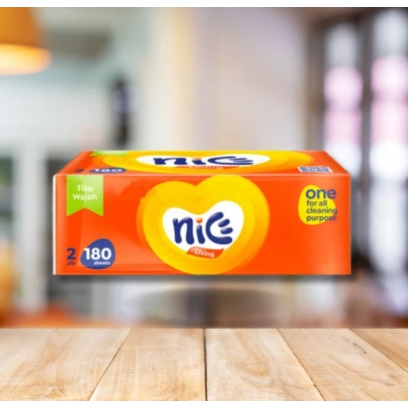 Jual Nice Facial Tissue 180 Sheet 2Ply / 1 Paket Isi 4 Pack | Shopee ...