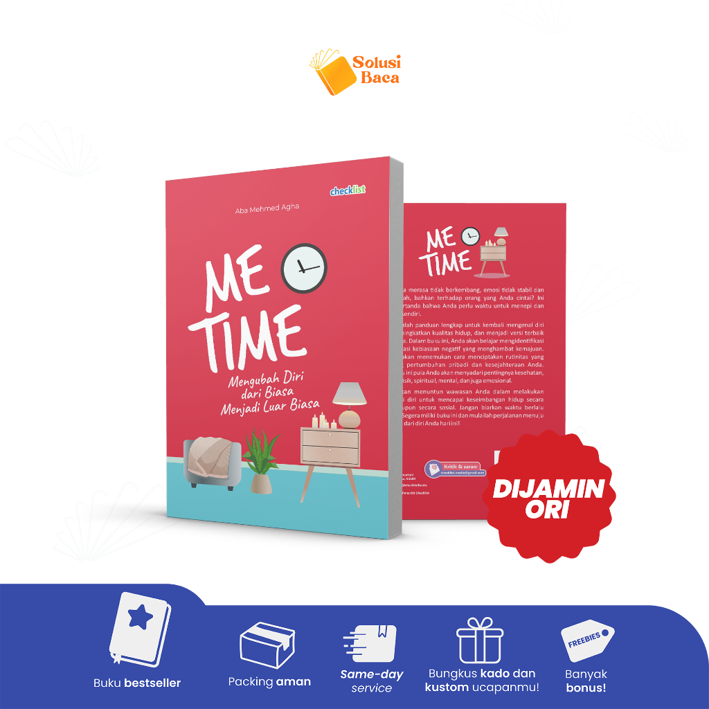 Jual Buku Me Time: Mengubah Diri Dari Biasa Jadi Luar Biasa | Checklist | Shopee Indonesia