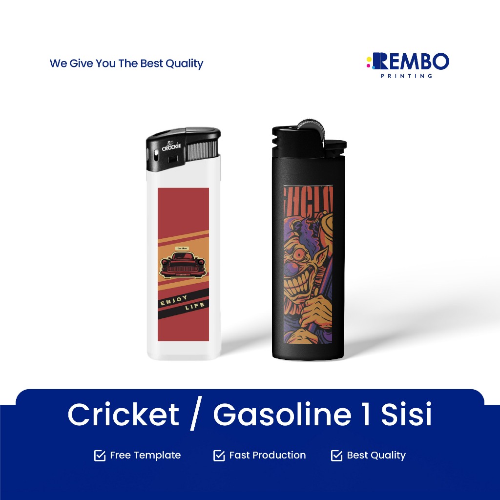 Jual Korek Cricket Mancis Custom / Cetak Korek 1 Sisi / Korek 1 Sisi ...