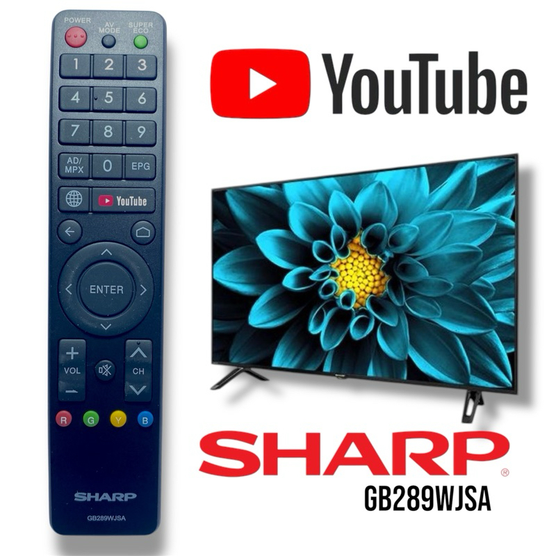 Jual sharp remot led lcd remot tv Sharp GB289WJSA SHARP smart GB289WJSA ...