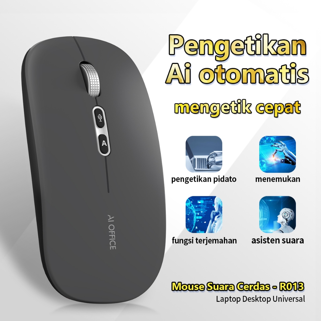 Jual MICLINK M108 Smart AI Voice Mouse untuk Mengetik dan Menerjemahkan ...