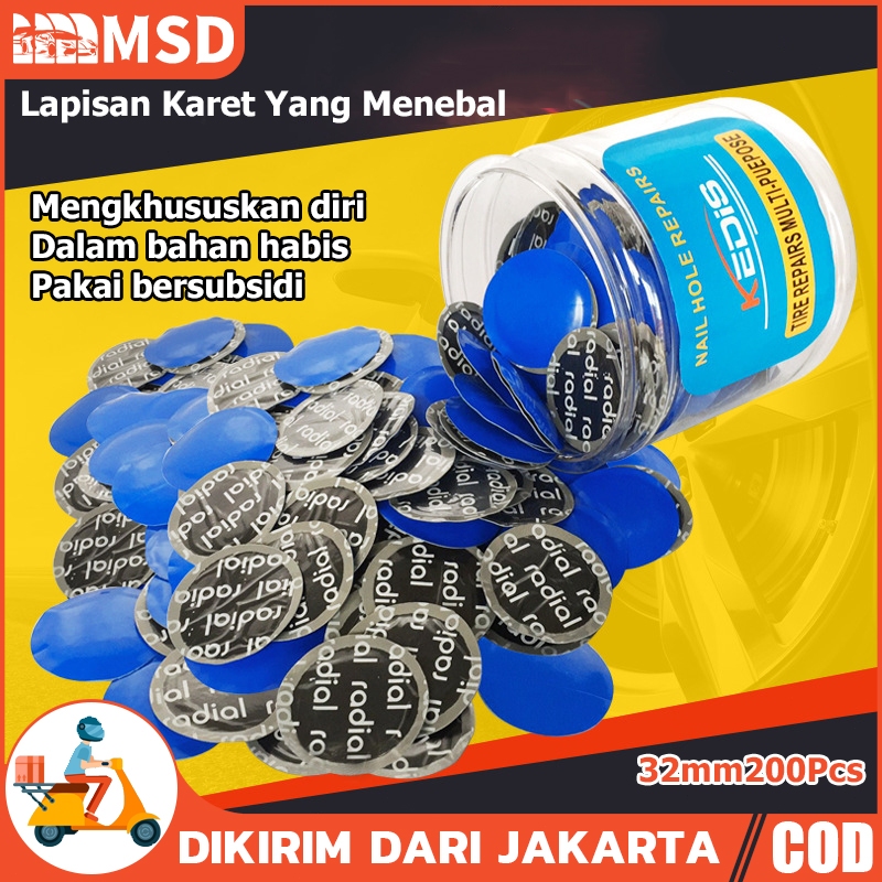 Jual 200pcs Tiptop Tambal Ban Tiny Round 32mm/Karet Tambal Ban Dalam ...