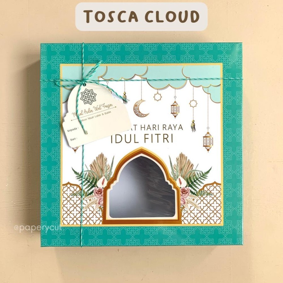 Jual Box Dus Kotak Kue Cookies Toples - Lebaran/ Idul Fitri 25 x 25 x ...