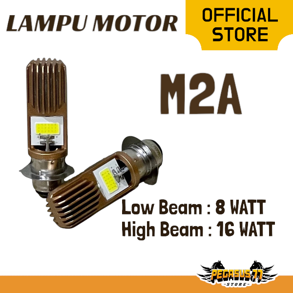 Jual Lampu Utama Motor LED Motor socket H6 M2A Hi - Lo DC 8 + 8W 16 ...