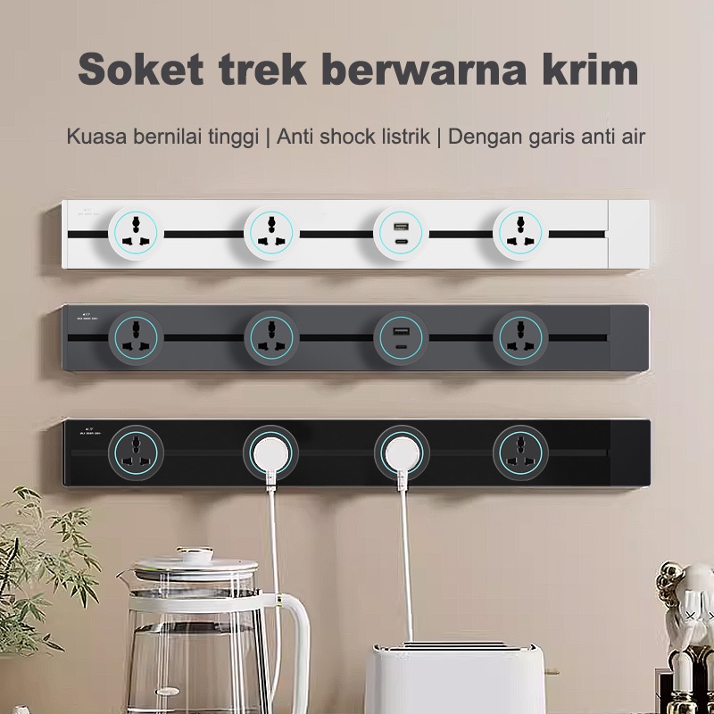 Jual TRACK SOCKET Listrik Elektrik BOARD 40 60 80CM adjustable putar ...