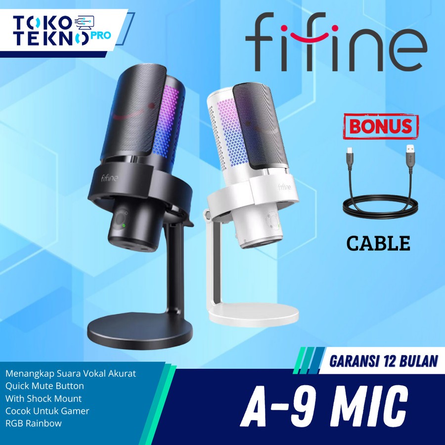Jual Fifine A9 / A-9 Microphone with Omni-direction bi-direction Stereo ...