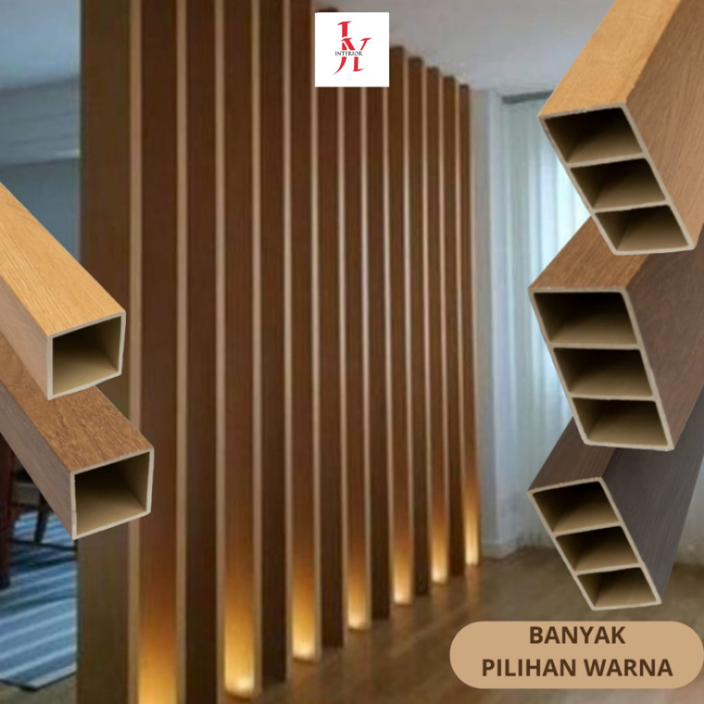 Jual PANEL KISI KISI WPC 2.9M PEMBATAS RUANGAN/ SEKAT RUANGAN/ SEKAT ...