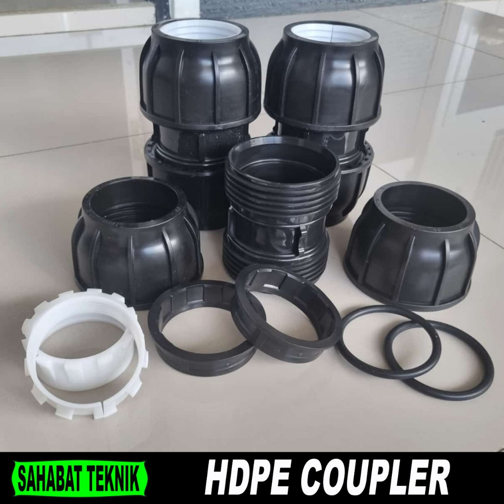 Jual Fitting Pipa HDPE ( 4 " Inch ) Straight Coupler Ukuran 110 MM × ...
