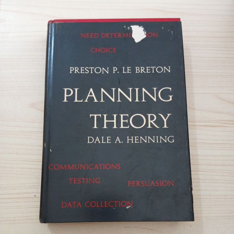Jual BUKU PLANNING THEORY BY LE BRETON AND HENNING | Shopee Indonesia
