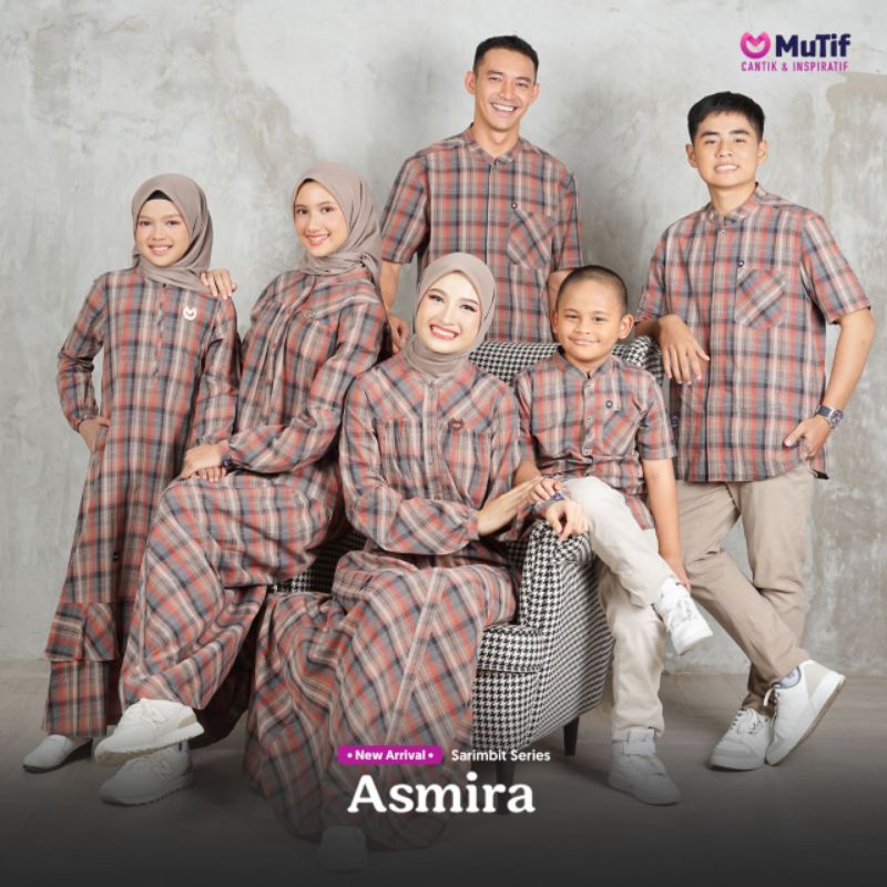 Jual Mutif Sarimbit Series Asmira Earth Red| Sarimbit Keluarga Mutif Terbaru 2025 | Gamis Dewasa ...