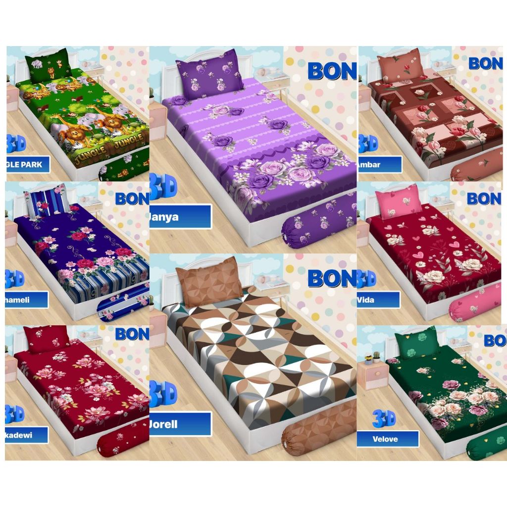 Jual SPREI BONITA ORIGINAL [HARGA PABRIK] ORIGINAL 120X200 single bed ...