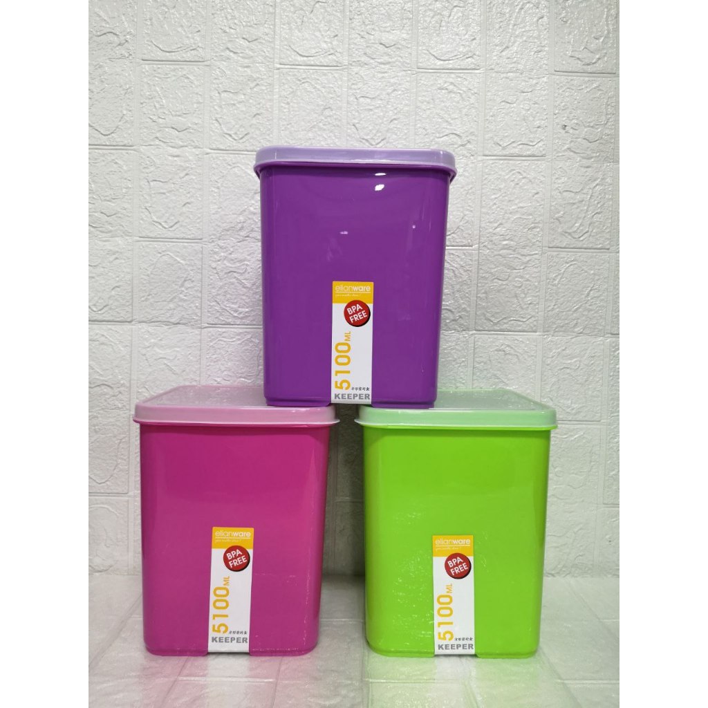 Jual ELIANWARE 5100ML KEEPER (BODY COLOUR) E-1069(C)/KEEPER TOPLES KUE ...