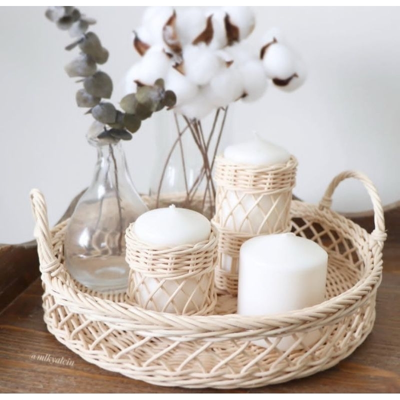 Jual Nampan Rotan Bulat Motif | Shopee Indonesia