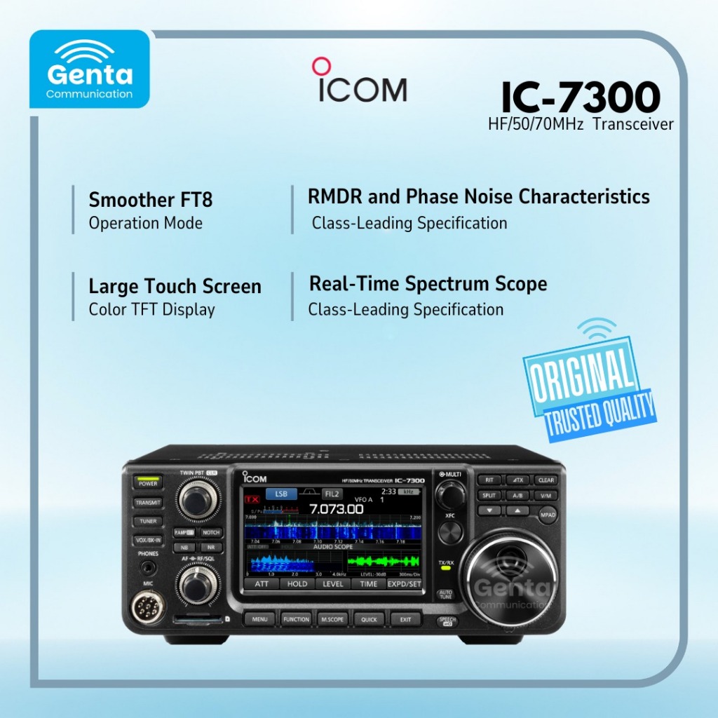 Jual ICOM IC 7300/ ICOM IC-7300 / IC 7300 HF 50/70Mhz Mobile Transceiver GARANSI BARU ORIGINAL ...