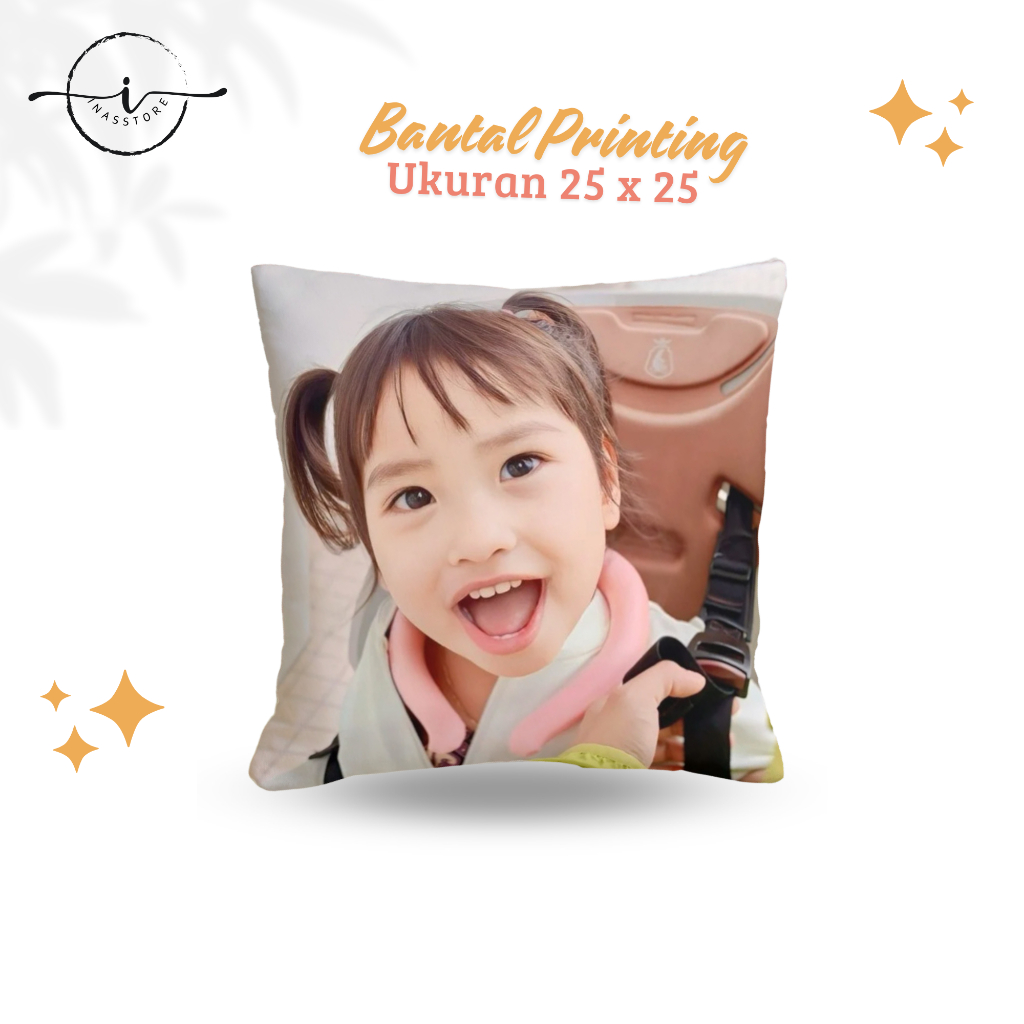 Jual BANTAL FOTO PRINTING 25x25 / BANTAL PRINTING / SOUVENIR BANTAL ...