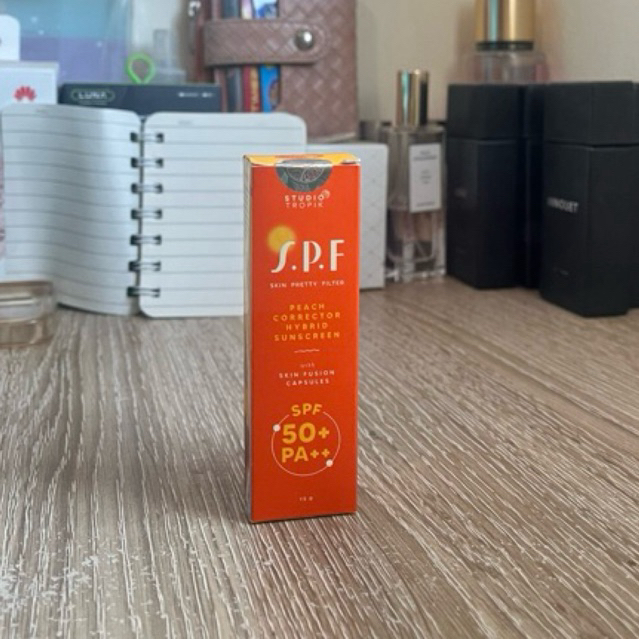 Jual Studio Tropik SPF 50+ PA++ (Peach) 15 GRAM - Skin Pretty Filter ...