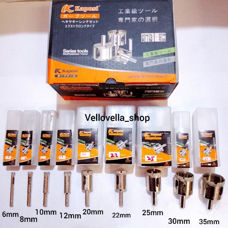 Jual 1 pc Mata Bor Kaca/Pelubang kaca / Diamond Holesaw Mata Bor ...