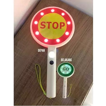 Jual Hand Held LED Tanda Berhenti / Stop Sign Board / Lalu Lintas ...