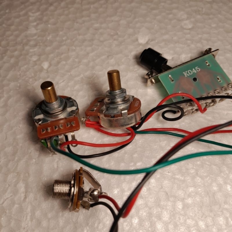 Jual Wiring set Telecaster / Potensio Besar putaran Warna Gold | Shopee ...