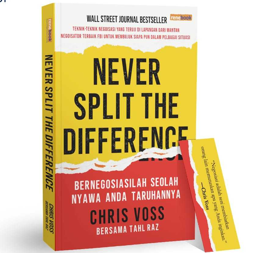 Jual Never Split the Difference (Bernegosiasilah Seolah Nyawa Anda Taruhannya) - Renebook ...