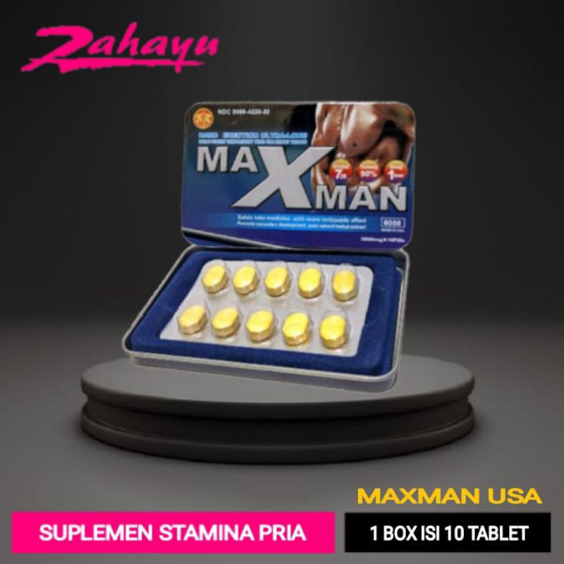 Jual MAX MAN ORIGINAL ASLI STAMINA PRIA 1BOX ISI 10 TABLET | Shopee ...