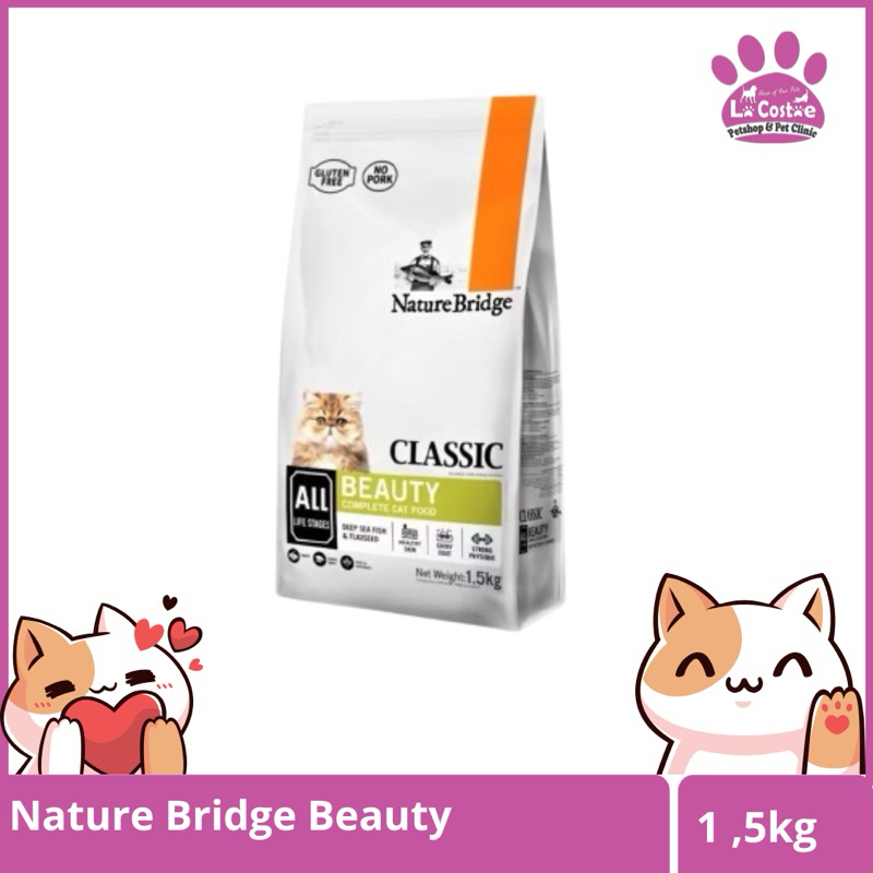 Jual NatureBridge BEAUTY ALL Life Stage 1.5Kg - Makanan Kering Kucing ...