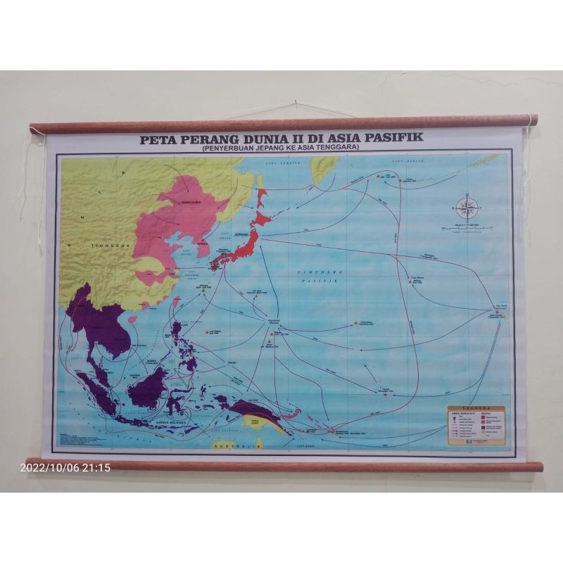 Jual Peta Bingkai Perang Dunia II Di Asia Pasifik Besar | Shopee Indonesia