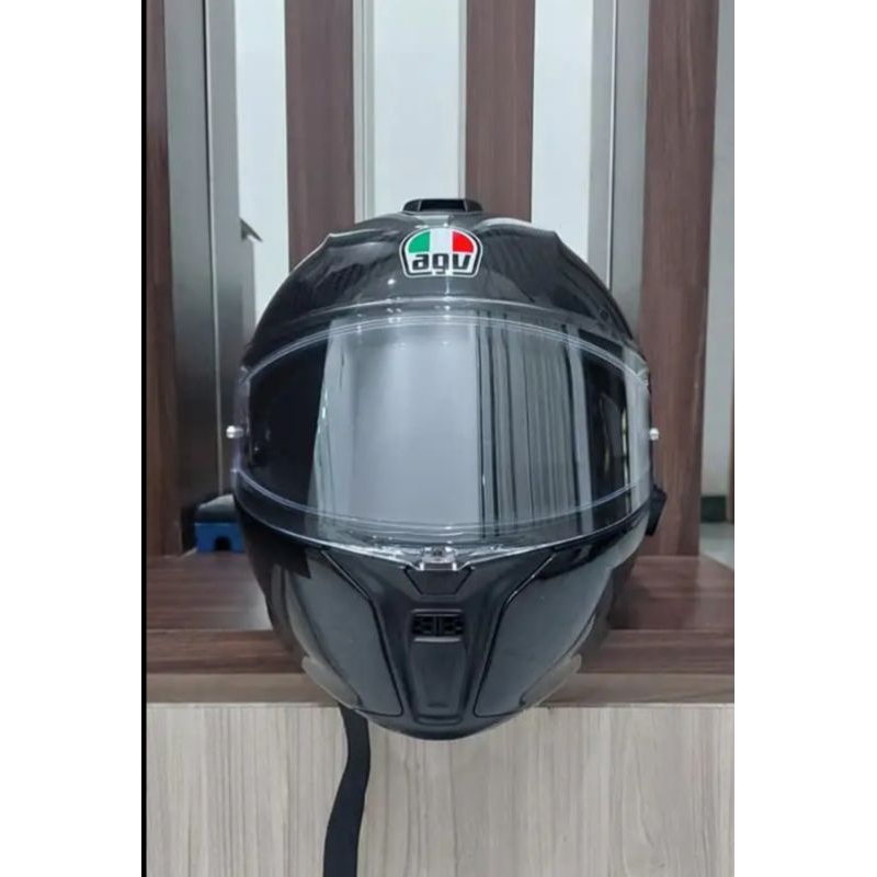 Jual Helm Full / Halfface Modular Ringan AGV Sport Full Carbon (2XL ...