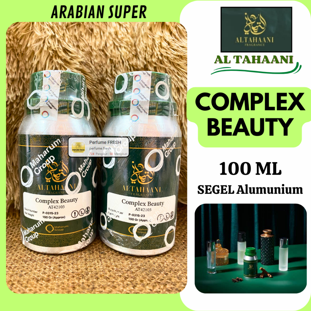 Jual Bibit Parfum Al Tahaani 100 ML Segel - COMPLEX BEAUTY ( Creative Theme ) / Biang Parfum ...