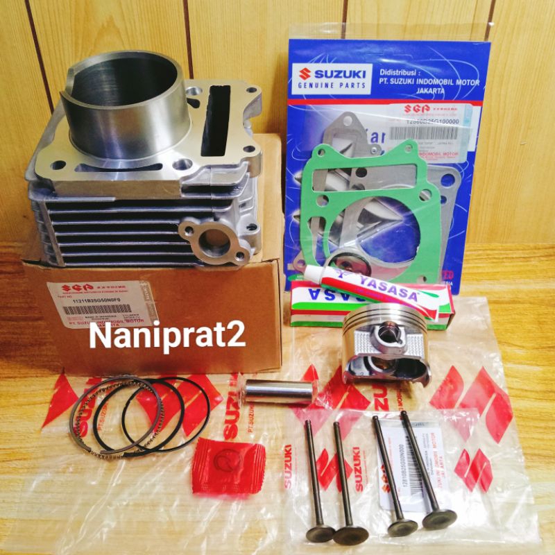 Jual Blok Seher isi Komplit + Klep set + Topset + Lem Suzuki Satria fu 150 lama/Satria fu 150 ...