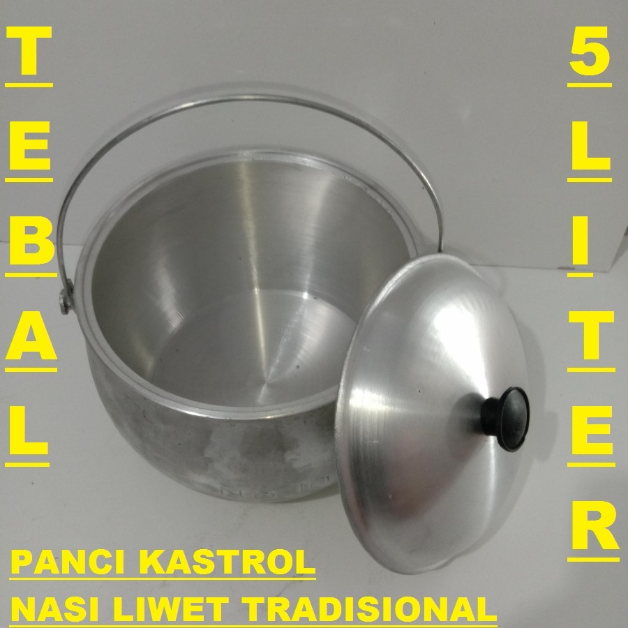 Jual KASTROL LIWET 5 LITER PALING TEBAL DAN HALUS TAHAN PANAS | Shopee ...