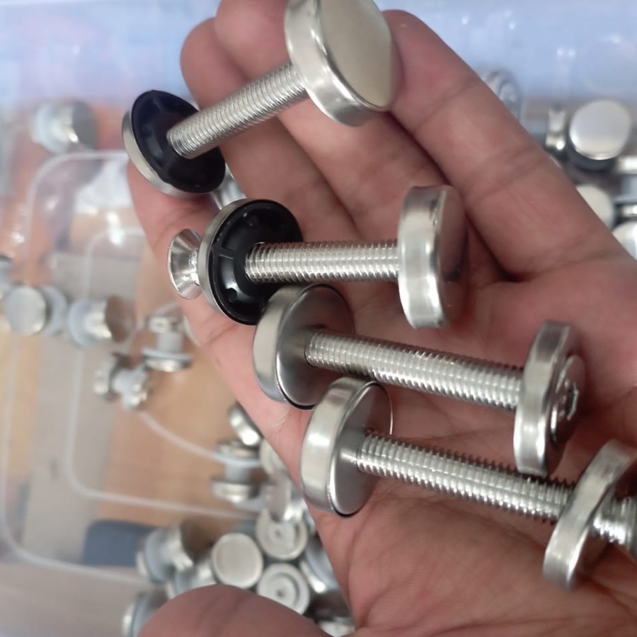 Jual Baut tembus railing tangga kaca untuk pipa hollow kotak 40x40 dan ...