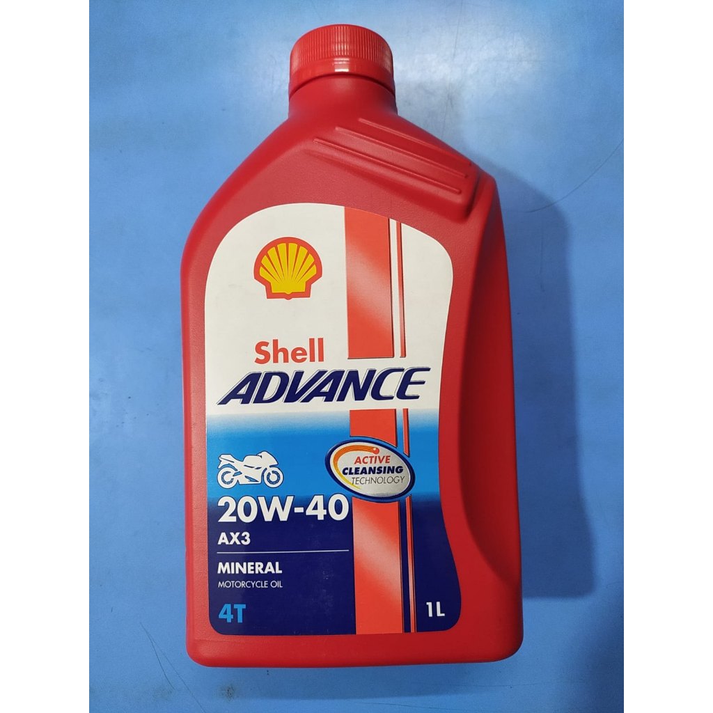 Jual SHELL ADVANCE AX3 4T MINERAL SAE 20W-50 ISI 1 LITER | Shopee Indonesia