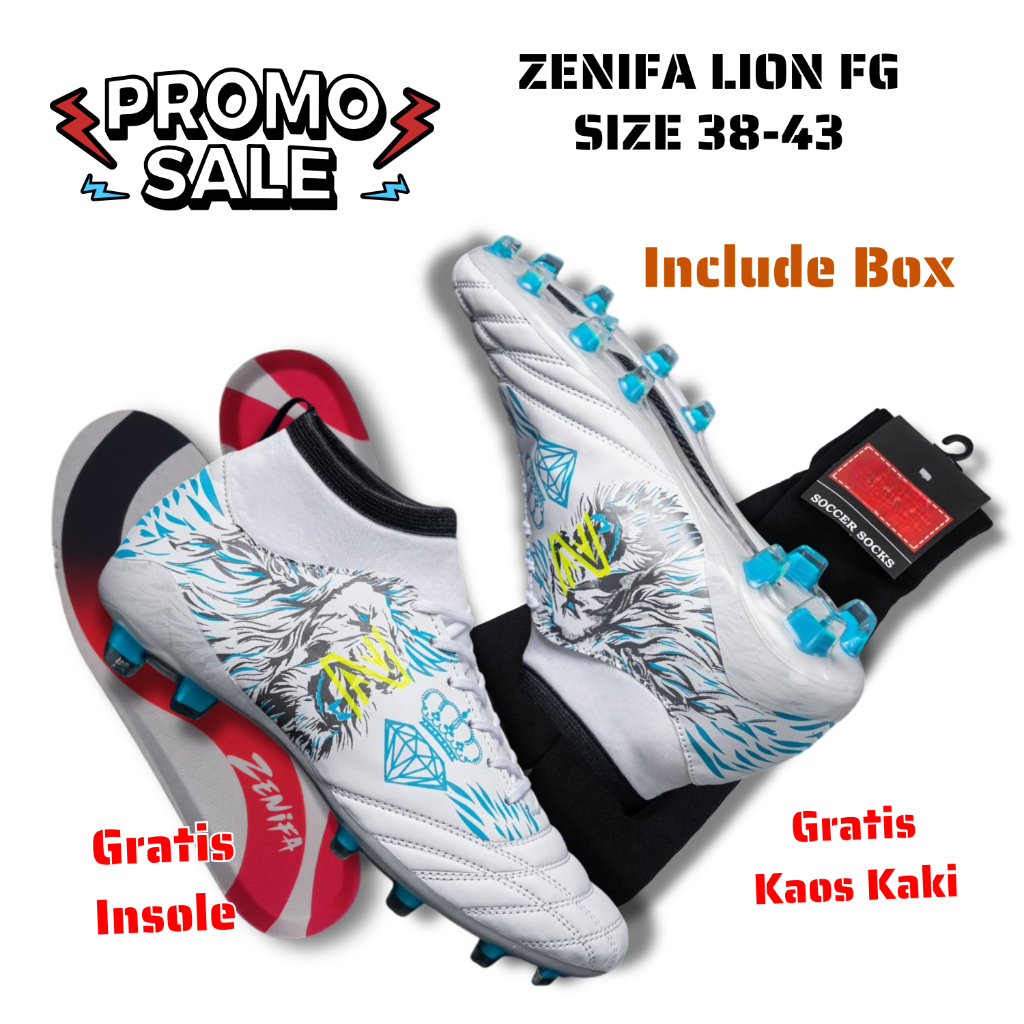 Jual ZENIFA - LION FG SOCCER 100% ORIGINAL PROMO SEPATU BOLA SUPERFLAY ...