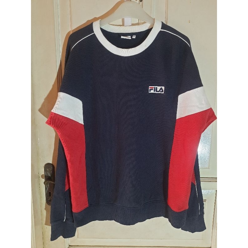 Jual Crewneck Fila 3 Warna (Color Block) | Shopee Indonesia