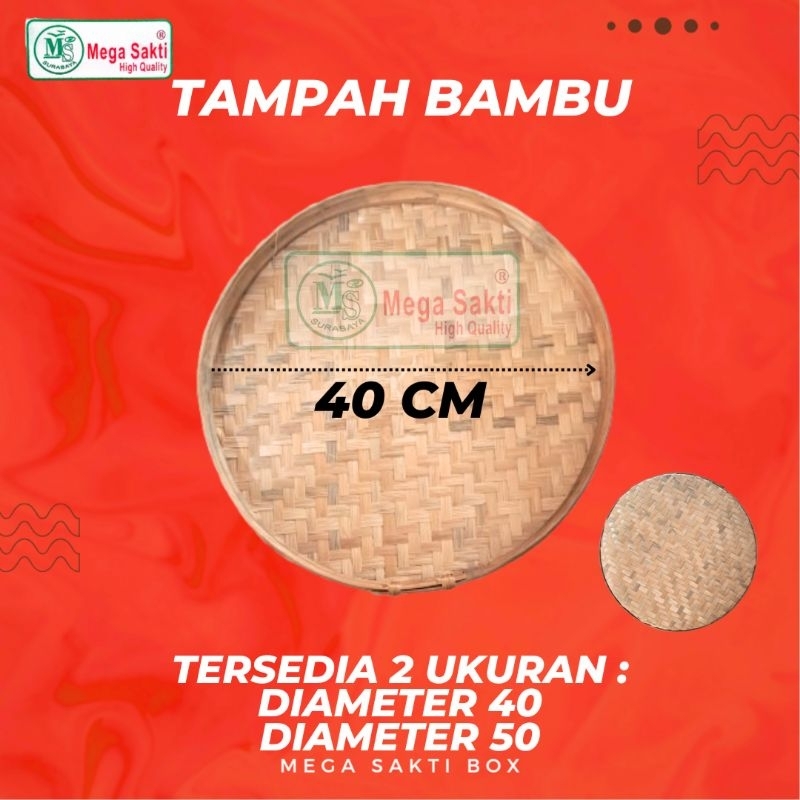 Jual TAMPAH BAMBU UKURAN 40 & 50 / NAMPAN BAMBU / TAMBIR TUMPENGAN ...