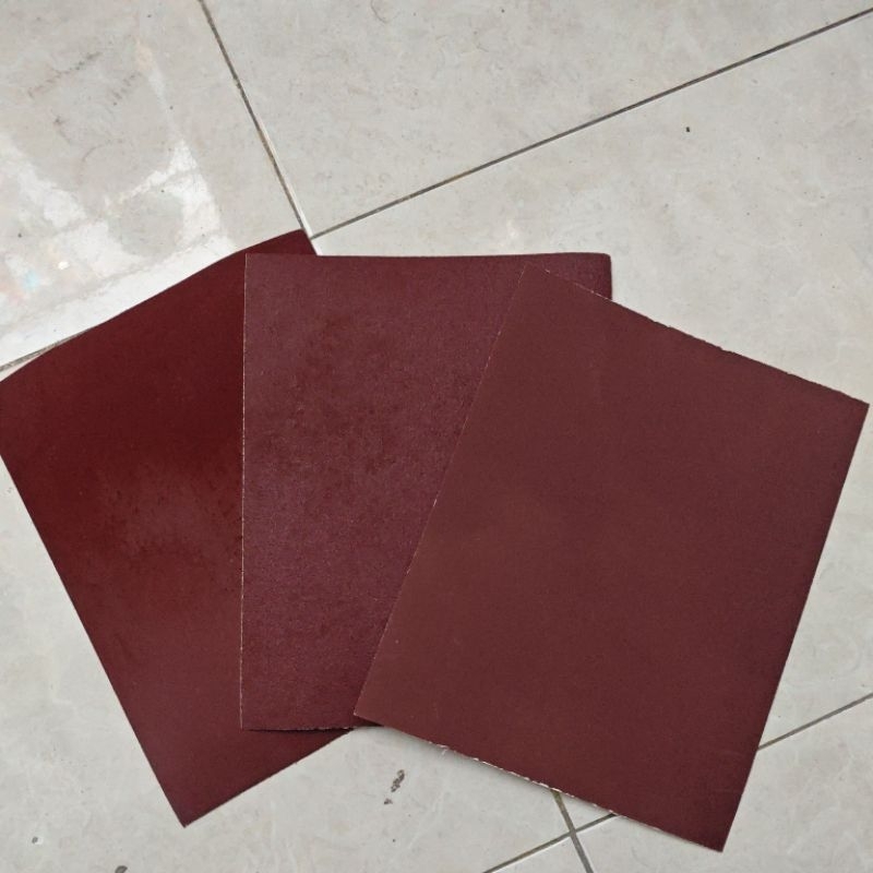 Jual AMPLAS KERTAS GOSOK (MERAH) LEMBARAN NOMER 60/100/120/150/180/240 ...