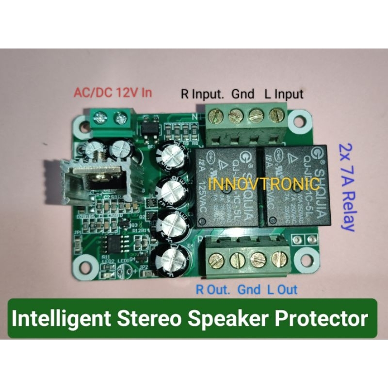 Jual 12V Stereo Intelligent Speaker Protector Module 2x 7Ampere For ...