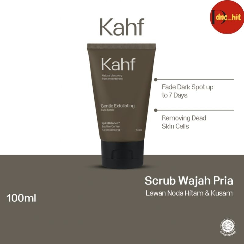 Jual Kahf Brightening and Anti Darkspot Scrub Face Wash 100 ml | Shopee ...