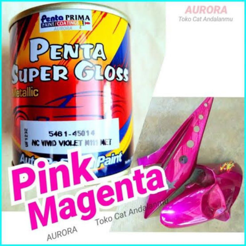 Jual Cat Penta Super Gloss NC Vivid Violet M111 Met 200ml Merah Magenta ...