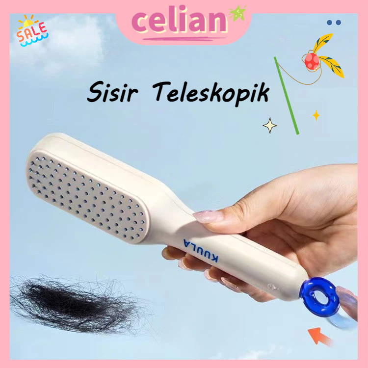 Jual Sisir Rambut Anti Kusut Sisir Tarik Sisir Teleskopik Sisir Ajaib ...