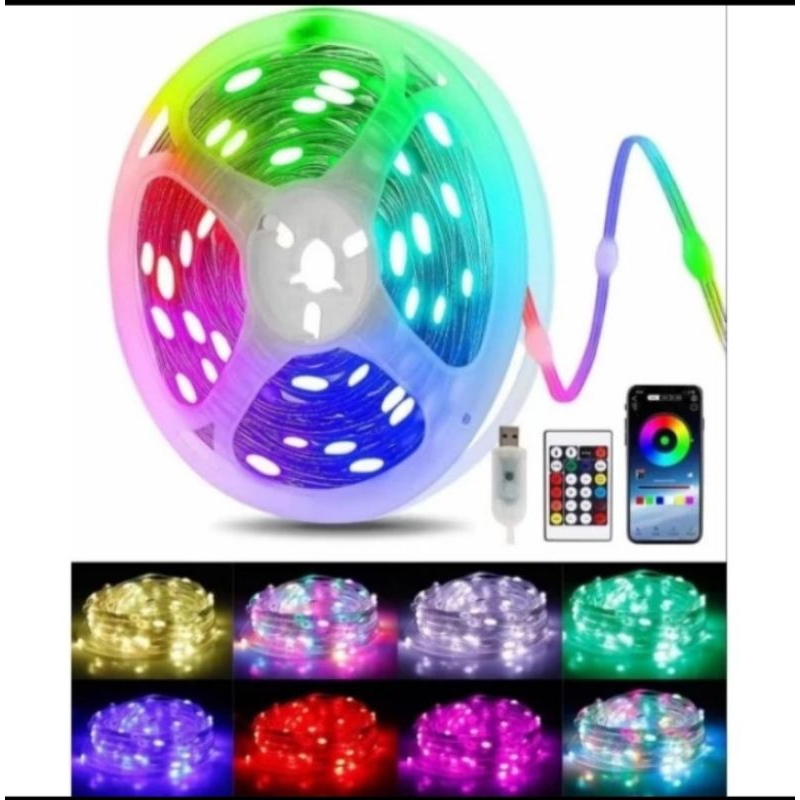 Jual SMART LED STRIP LIGHTS USB KONTROL + REMOTE LAMPU HIAS RGB ...