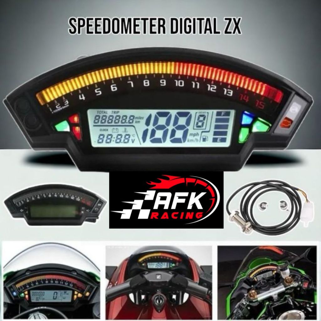 Jual speedometer spidometer odometer gauge motor kawasaki ninja ZX ...