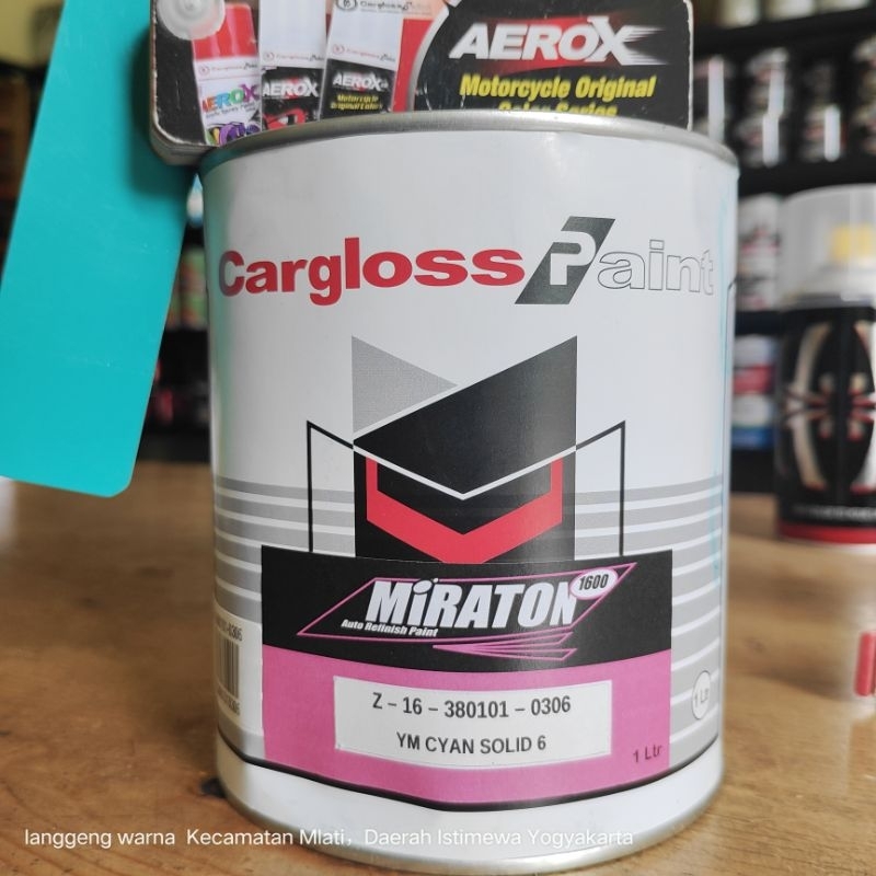 Jual Cargloss Miraton 8101 Cyan Solid 6 / Cat Ijo Tosca Yamaha Fazzio ...